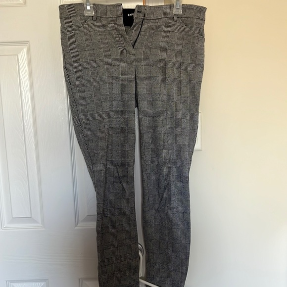Express | Pants & Jumpsuits | Comfy Gray Plaid Work Pants | Poshmark